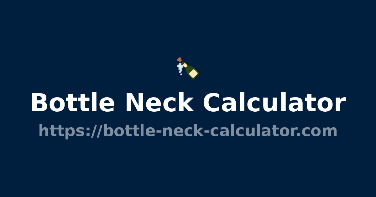 PC Bottleneck Calculator